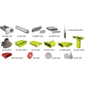 Bosch Wohnungsl&uuml;ftungspaket Bopa VE111, Luftverteilpaket Flachkanal, bis 100m2