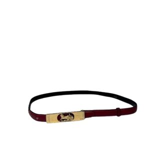 Celine Ceinture Vintage en Cuir Pre-owned - Femme - Pre-owned - Rouge - Taille: ONE Size