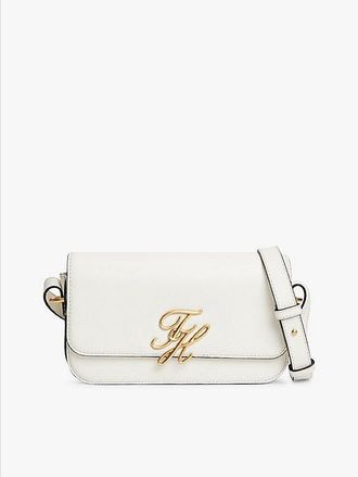 Tommy Hilfiger Sac bandouli&egrave;re en cuir &agrave; rabat