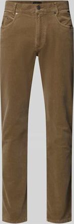 Bugatti Straight Fit Cordhose aus elastischem Baumwoll-Mix