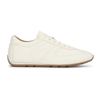 Kazar Kazar Leder-Sneakers mit brauner Sohle - - Shoes - Damen - Wei&szlig; - 36 EU
