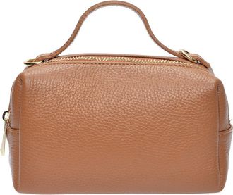 Isabella Rhea Braun Rindsledertasche