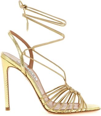 Aquazzura Femme, Chaussures, Jaune, Taille: 38 EU Ritmo Sandal 105