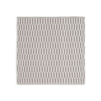 Knit Factory Sp&uuml;ltuch Block - Sp&uuml;llappen - Abwaschlappen - Geschirrt&uuml;cher - 1 St&uuml;ck - Ecru/Taupe - Braun - 27x27 cm