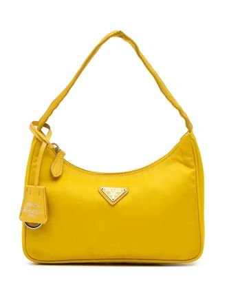 Prada mini sac port&eacute; &eacute;paule Tessuto Re Edition 2000 (2019-2024) - Jaune