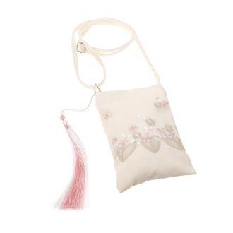 Holibanna Bandoulière Toile Avec Broderie Fleurie De Shopping Pratique Pour Femme Pour Sorties Quotidiennes