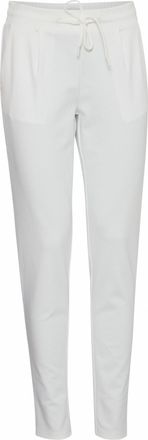 Ichi IHKATE PA2 Damen Sweathose Sweatpants Relaxhose mit Stretch Schmaler Schnitt mit Elastikbund, Größe:XXL, Farbe:Cloud Dancer (114201)