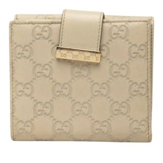 Gucci Portefeuille Pre-owned (bi-pli) - Femme - Pre-owned - Beige - Taille: ONE Size
