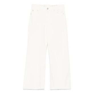 AG - Adriano Goldschmied Weite Bein Gek&uuml;rzte Jeans - - Jeans - Damen - Beige - W24