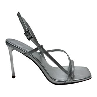 Sergio Moretti Sandales habill&eacute;es &agrave; bout ouvert - Femme - Chaussures - Gris - Taille: 39 EU