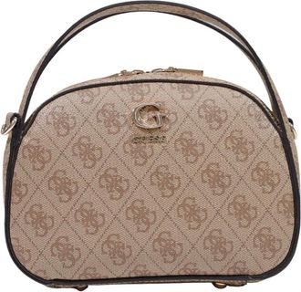 Guess Femme, Sacs, Beige, Taille: ONE Size Coleen Logo Small SA