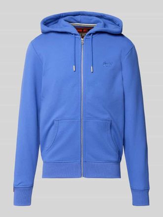 Superdry Sweatjacke mit Kapuze und Logo-Stitching