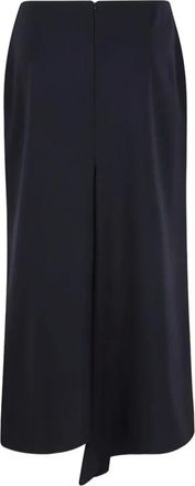 Victoria Beckham Femme, Jupes, Bleu, Taille: 38 FR Kick Detail Skirt