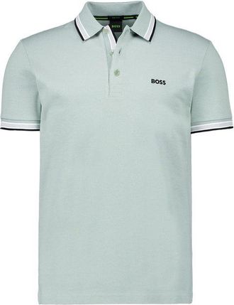 HUGO BOSS Herren Polo-Shirt gr&uuml;n Baumwoll-Piqu&eacute;
