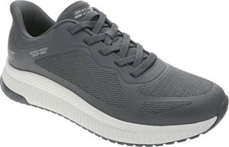 Skechers Bobs Squad 4 Baskets pour Homme, en Tricot Anthracite, 47,5 EU