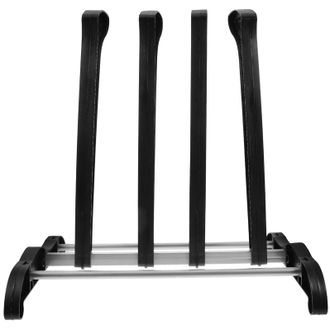 SOLUSTRE Stiefelst&auml;nder f&uuml;r 2 Paar aus Kunststoff Edelstahl rutschfest mit Bodenpolstern Stabiler Schuh Organizer f&uuml;r Schneestiefel und &Uuml;berstiefel im Eingangs