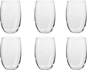 Krosno BLENDED Longdrinkgläser Wassergläser Trinkgläser Set von 6 370 ML