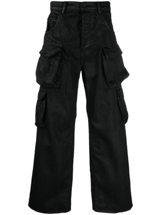 Purple Lockere P018 Cargo-Jeans - Schwarz