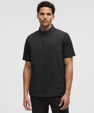 lululemon Winddichte Golfweste mit durchgehendem Reißverschluss für Männer - Größe XS in Black