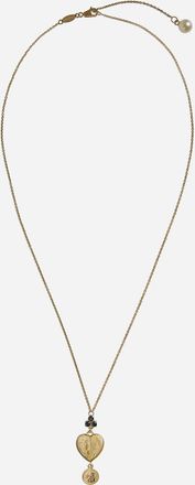 Dolce & Gabbana Anhänger Sicily 18-karätiges Gelbgold Und Schwarze Saphire - Frau Ketten Gold Metall Onesize