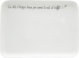 La Porcellana Bianca Le Onesti Rechteckiger Teller 30 x 22 cm, Porzellan