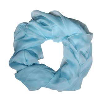 Dolce & Gabbana Luxuri&ouml;ser Hellblauer Seidenschal - - Accessories - Damen - Blau - ONE SIZE