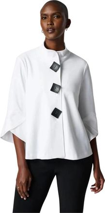 Joseph Ribkoff Femme, Blouses et Chemises, Blanc, Taille: 44 FR Veste Trap&egrave;ze