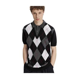Fred Perry Homme, Pulls, Multicolore, Taille: XL Chemise Tricot&eacute;e Argyle
