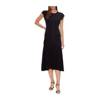 Calvin Klein Femme, Robes, Noir, Taille: 42 FR Robe en jersey fluide