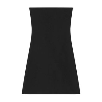 Courr&egrave;ges Bustier Lingerie Jersey Kleid - - Dresses - Damen - Schwarzk - M