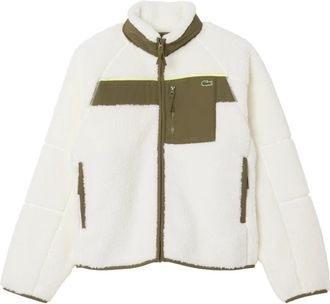 Lacoste Homme, Vestes, Blanc, Taille: M Veste Colorblock Sherpa Fleece