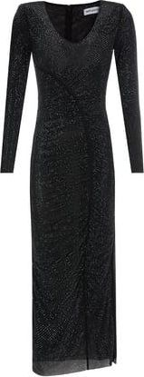 Self Portrait Robe midi &agrave; sequins