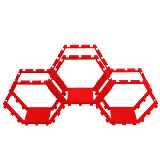 Generic St&auml;nder zur Pr&auml;sentation, Sechseckiger 3-Teiliger Figurenaufsteller, Figuren Ausstellung, F&uuml;r Schlafzimmer Wohnzimmer Sammlerst&uuml;cke Spielzeug Und Schr