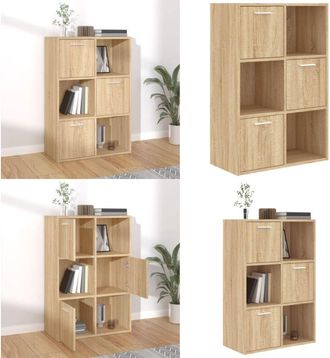 vidaXL Vidaxl - Armoire de rangement Chêne sonoma 60x29,5x90 cm Bois ingénierie - Bibliothèque - Étagère - Meuble De Rangement - Bibliothèque Design