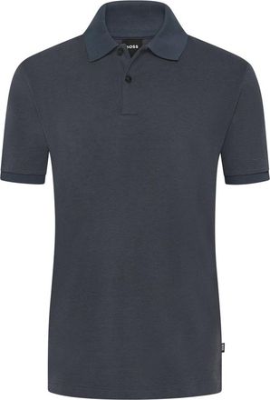 HUGO BOSS Unifarbenes Piqu&eacute;-Poloshirt aus Baumwolle in
