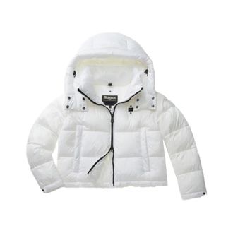 Blauer Femme, Vestes, Blanc, Taille: 38 FR Veste Femme Blanche Élégante et Stylish