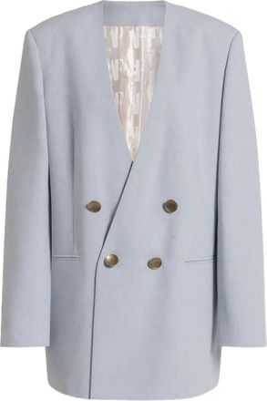 Alberta Ferretti Femme, Vestes, Bleu, Taille: 42 FR Giacca