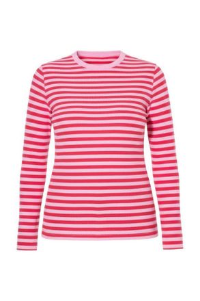 STUDIO UNTOLD Longsleeve Shirt Slim Shape Ringel Rippjersey Langarm