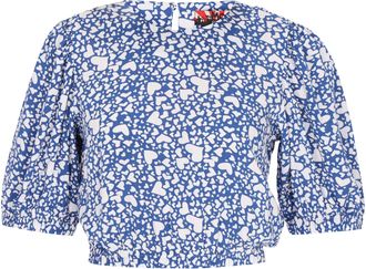 Mymo Bluse Frauen blau wei&szlig;
