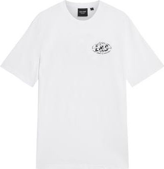 Lyle & Scott T-shirt imprim&eacute; &agrave; col rond en coton