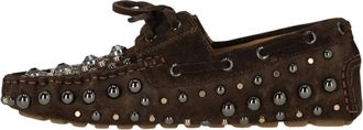 Strategia Mocassin en velours - Femme - Chaussures - Brun - Taille: 38 EU