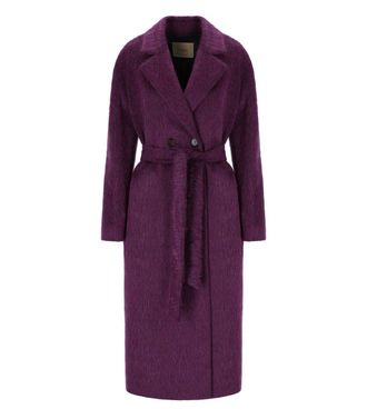 Twin-Set MANTEAU AVEC CEINTURE VIOLET TWINSET