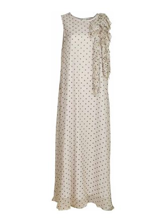 P.A.R.O.S.H. P. A.R. O.S. H. Maxi Robe - Cr&egrave;me