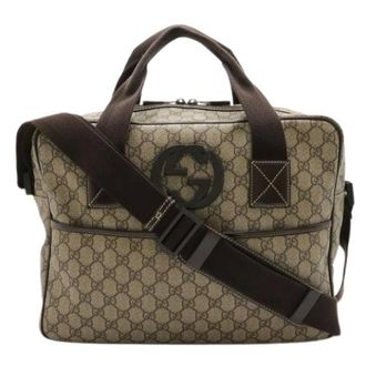 Gucci Sac bandouli&egrave;re 2-en-1 GG Supreme Pre-owned - Femme - Pre-owned - Beige - Taille: ONE Size