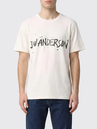 J.W.Anderson T-shirt en coton avec logo imprim&eacute; et &eacute;paules tombantes