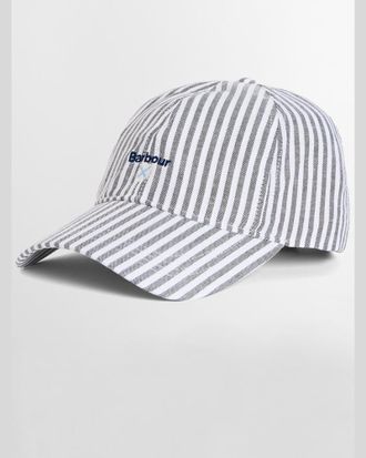 Barbour Leichte Cap aus Baumwolle mit Streifenmuster in