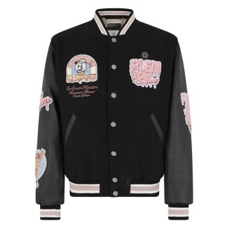 Philipp Plein College Bomber Ice Cream Monsters - - Jackets - Herren - Schwarzk - 3XL