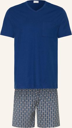 Mey Mey Shorty-Schlafanzug Serie Smart Chains blau