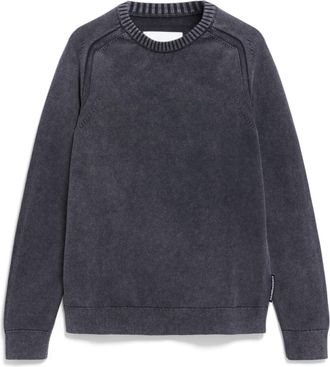 Armedangels Herren Pullover aus Bio-Baumwolle VAANJO GMT DYE Regular Fit Black