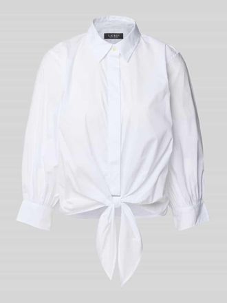 Lauren Ralph Lauren Regular Fit Hemdbluse mit Knoten-Detail Modell MOCHELL